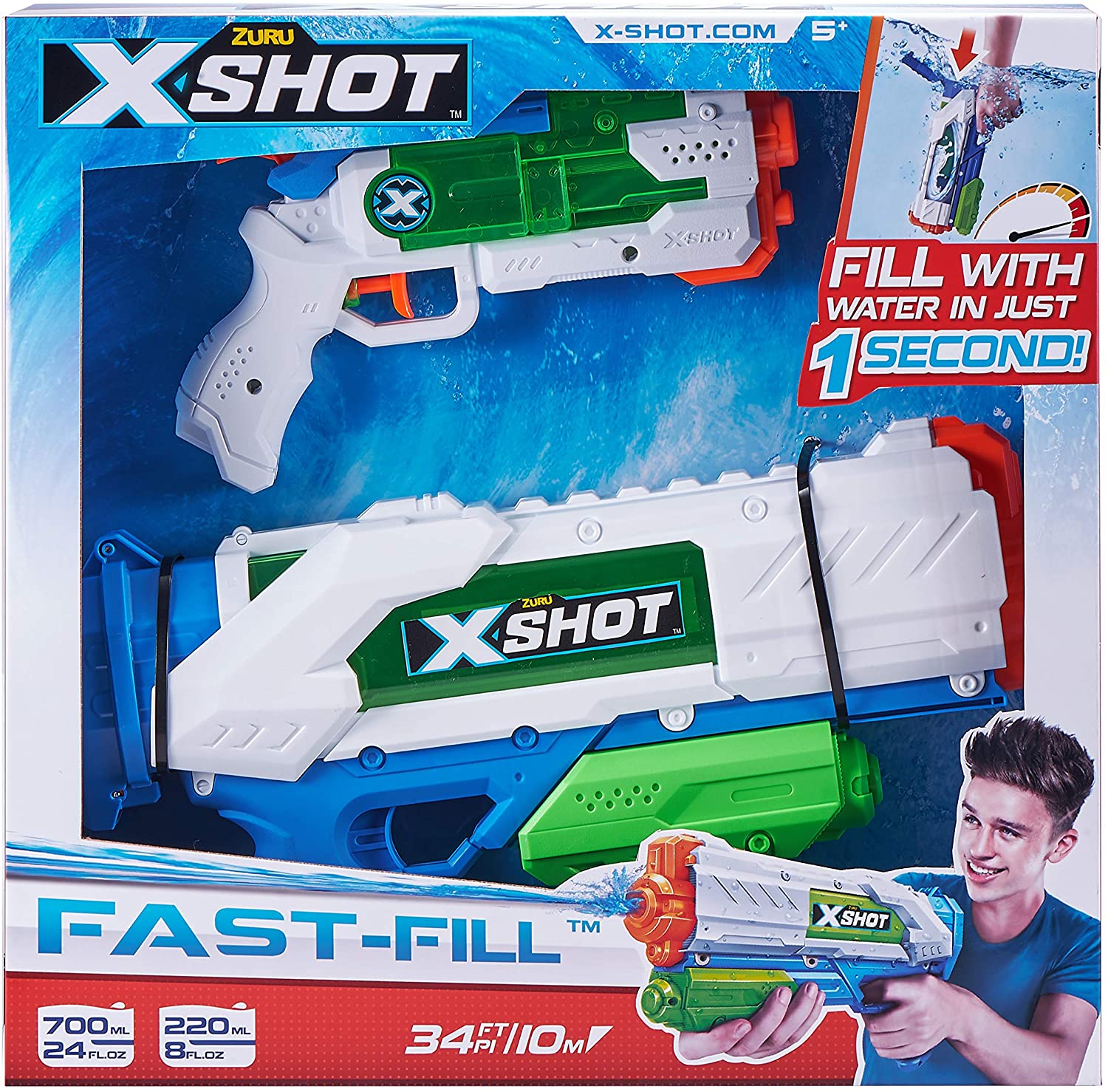 X-SHot Gun Water Warfare Combo 1 Typhoon Thunder & 2 Stealth Soaker ...