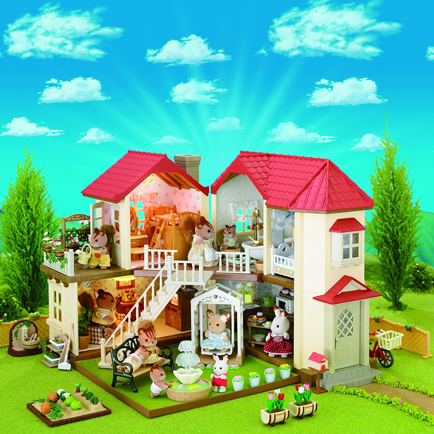 Sylvanian Families City House with Lights 2752 - Toys 4 You