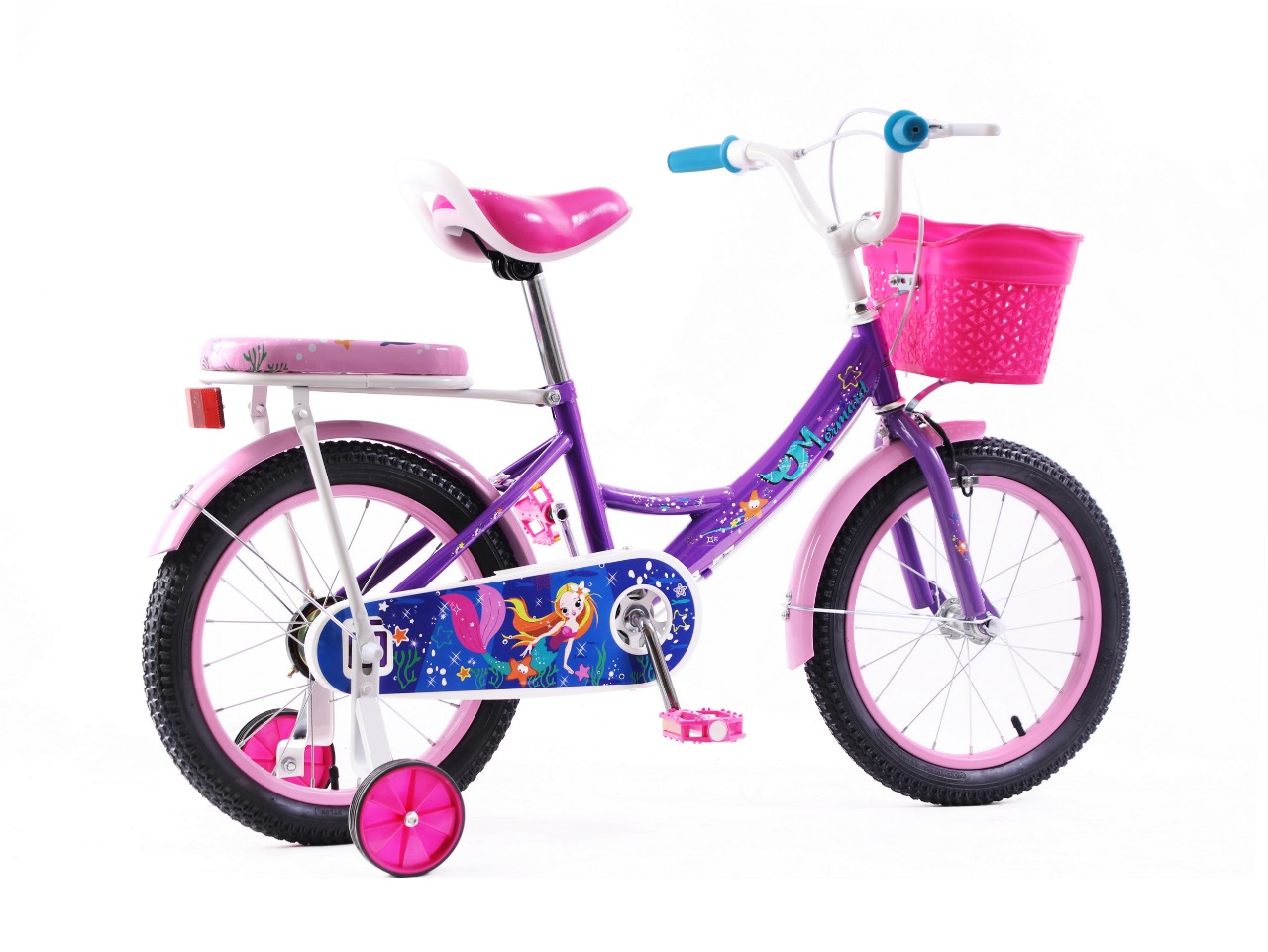 Kids Bicycle Mermaid Princess Pink Size16 - Toys 4 You