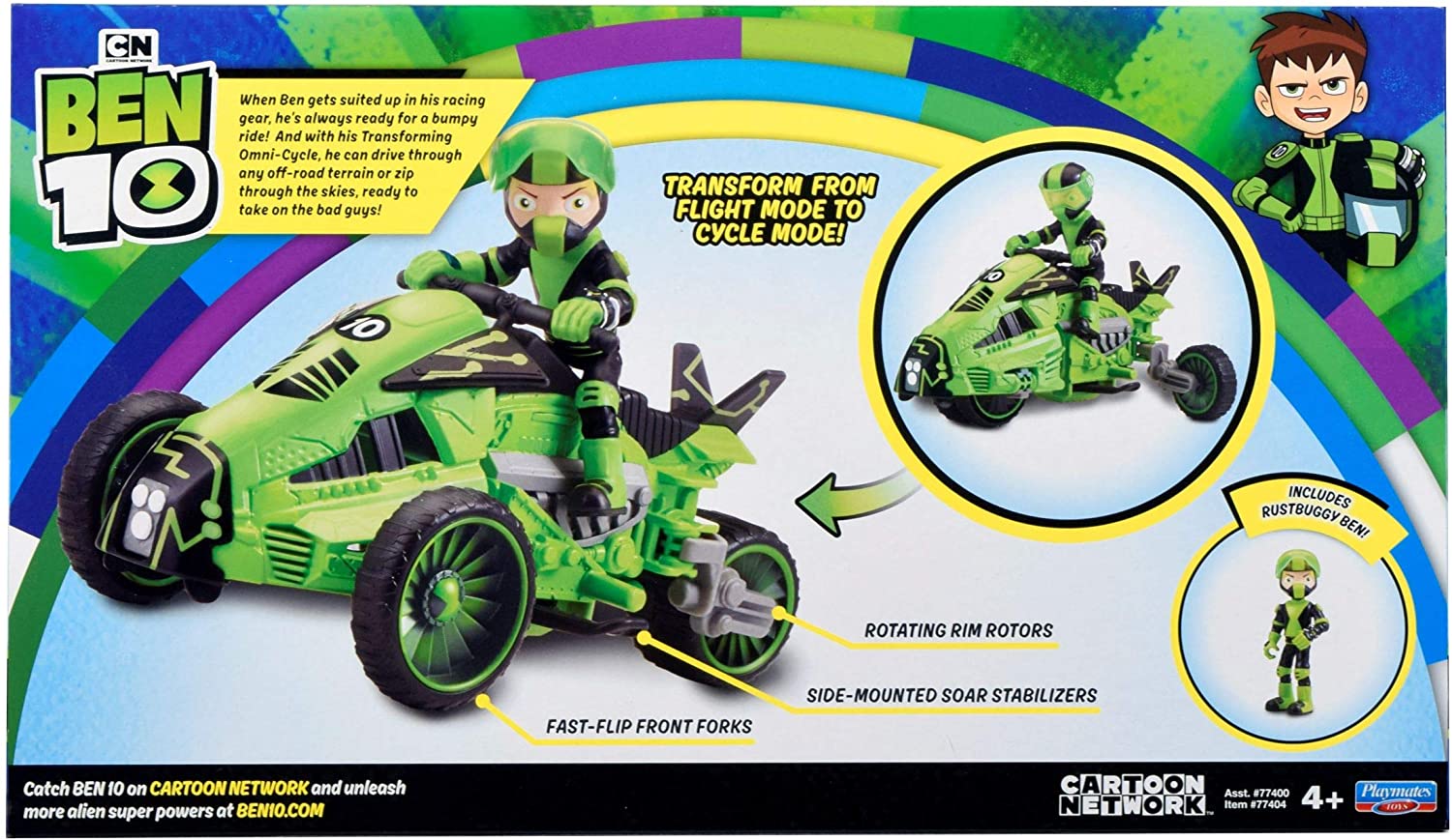 Ben10 Transforming Omni Cycle with Figure-77400E - Toys 4 You
