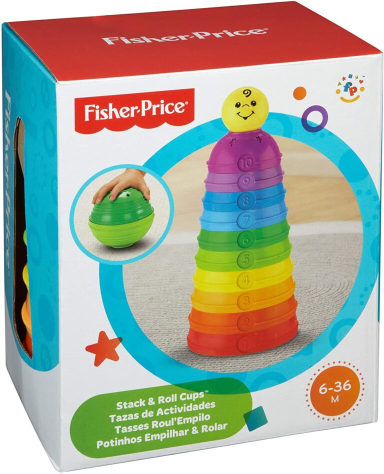 Fisher-Price Brilliant Basics Stack & Roll Cups - Toys 4 You