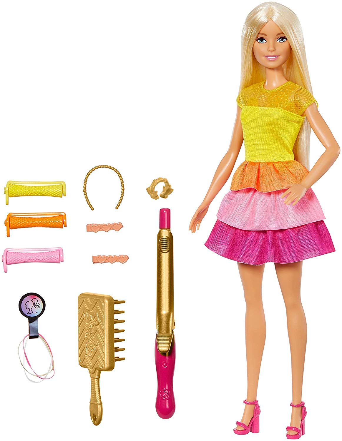 Barbie Ultimate Curls Doll and Playset-GBK24 - Toys 4 You