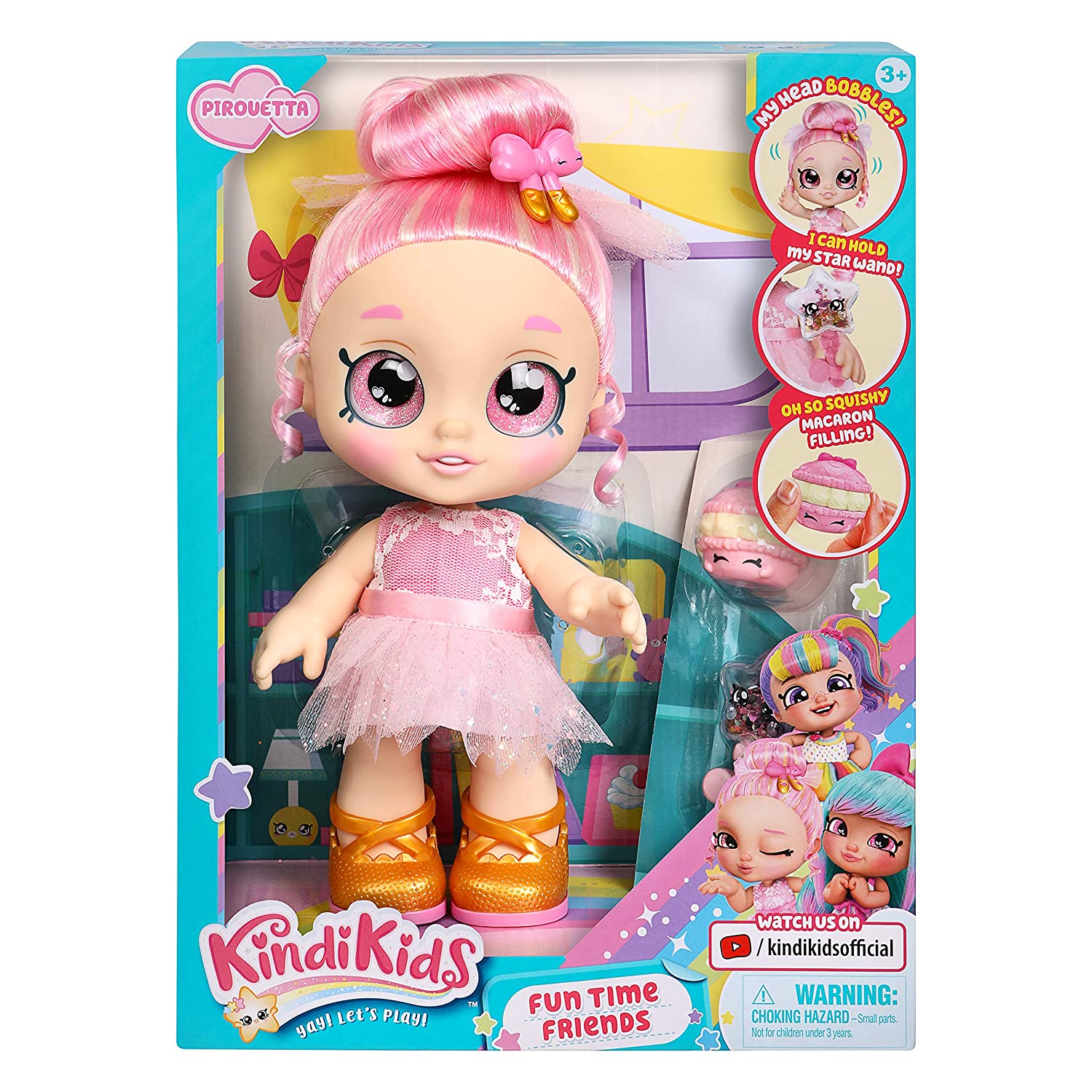 Kindi Kids Fun Time Friends - Pre-School Play Doll Pirouetta -50060-RT ...